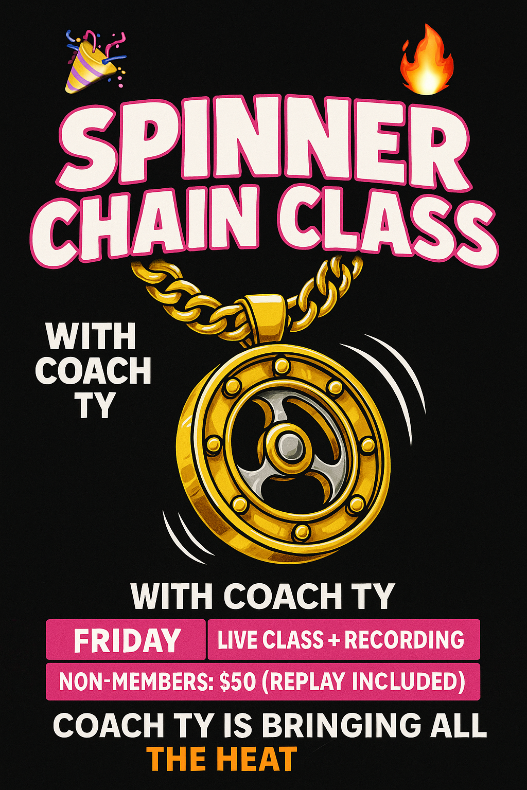 Spinner chain Class – TyElle Designs
